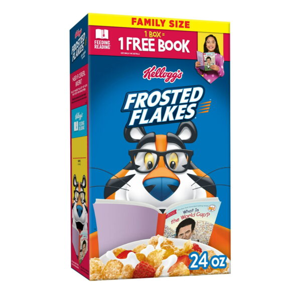 ellogg's Frosted Flakes Breakfast Cereal, Kids Cereal, Family Breakfast ...