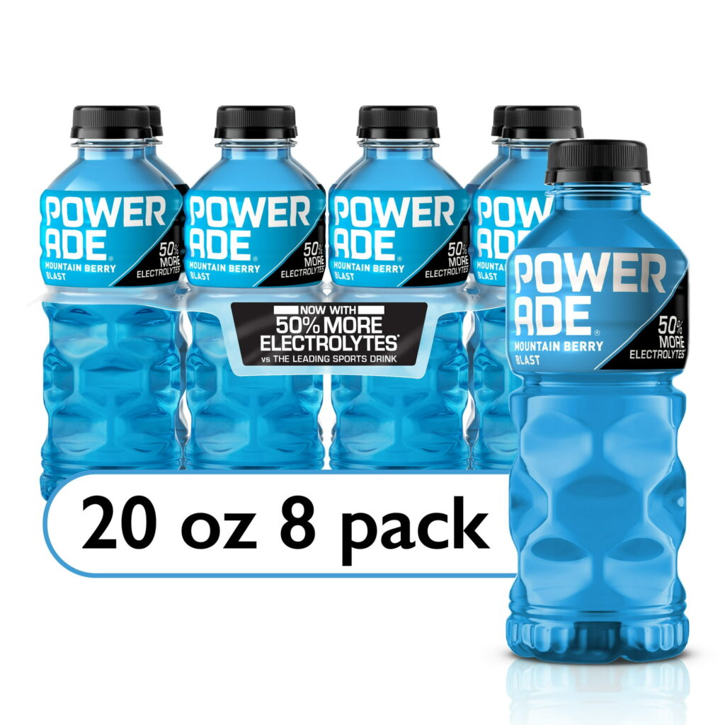 POWERADE Electrolyte Enhanced Mountain Berry Blast Sport Drink, 20 fl ...