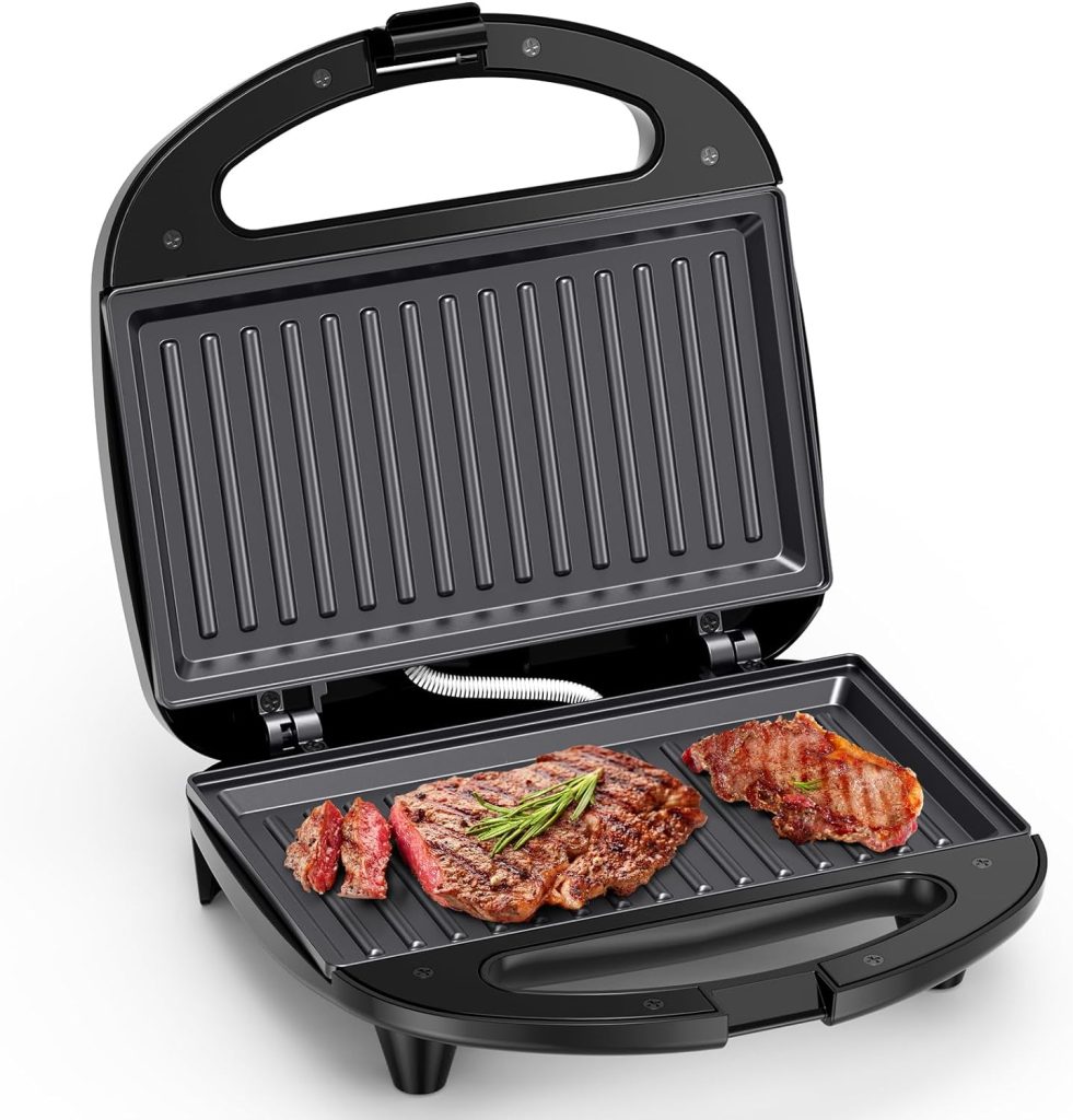 Snailar 2 Slice Sandwich Toaster with Grill Plates - itFRESH